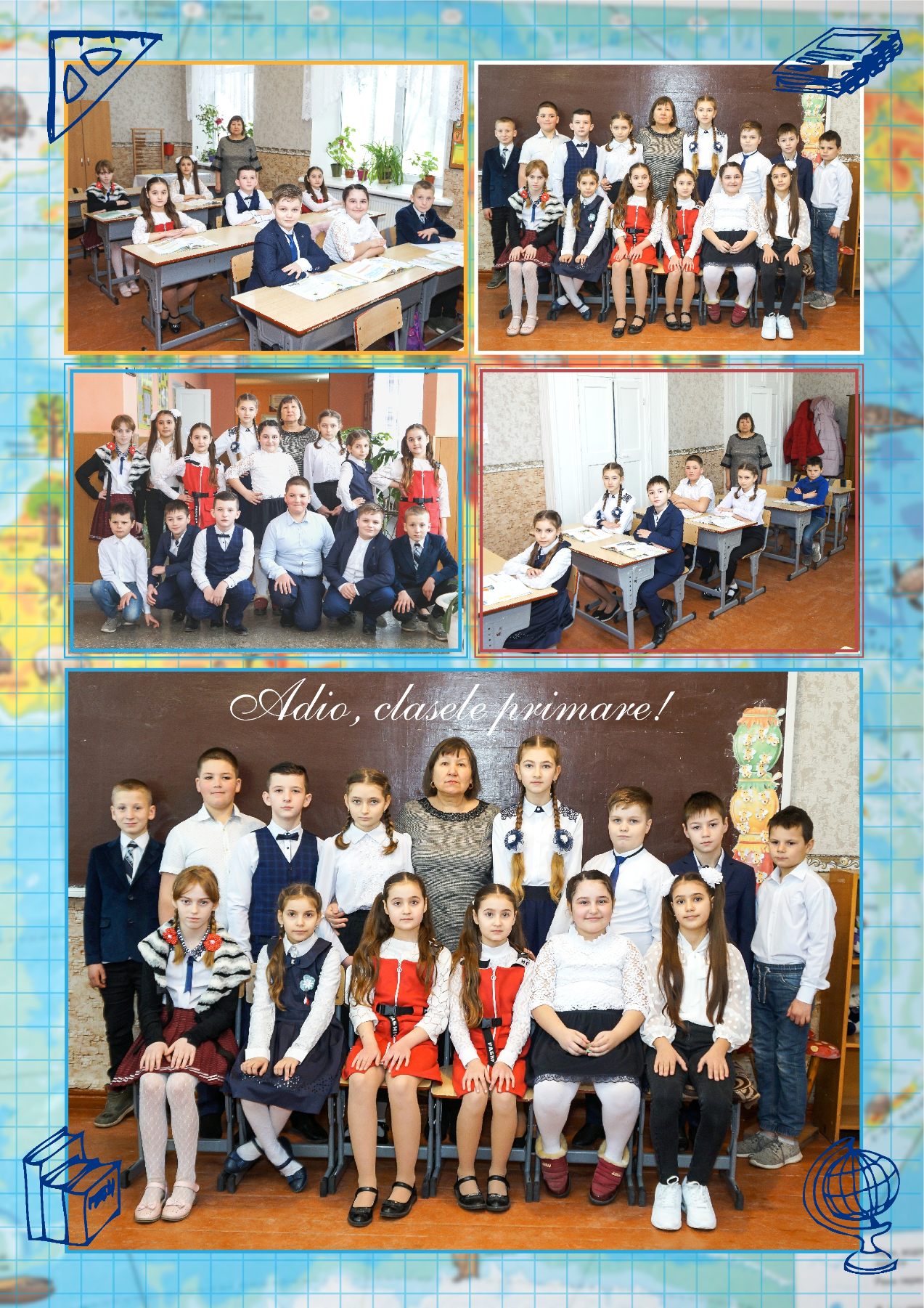 Adio,clasele primare | Gimnaziul Mărcăuți